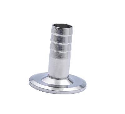 Cina Sanitario 304 316L in acciaio inossidabile Tri Clamp Hose Ferrule Fitting con codice testa rotonda in vendita