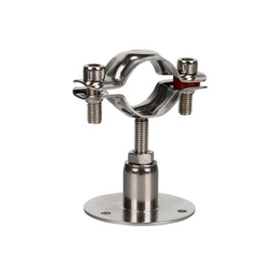 China Round Head Code Stainless Steel 201304 Welded/Adjustable Tube Length Pipe Supporter for sale