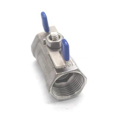 Cina 1/4''-4.0'' Acciaio inossidabile 1PC manicotto farfalla Mini Valvola a sfera con fine filo NPT BSPT in vendita