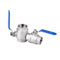 China Custom SS 304 Ball Valve 3A DIN NPT BSPT BSPP Head Code Cylindrical Silver 2 for sale