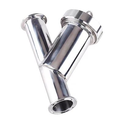 Cina Sanitario 304 316L filtro filtro in acciaio inossidabile tipo Y con connessione DIN SMS SUS 3A in vendita