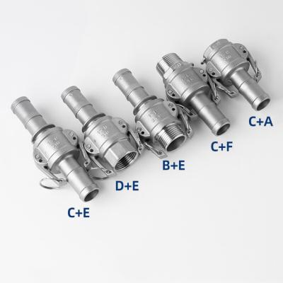 Cina Acciaio inossidabile resistente 304 316 Accoppiamenti rapidi camlock tipo C per il collegamento di condotte in vendita