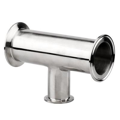 China Conexão de solda personalizada polida SS304/316L Acessórios sanitários presos Redução Tee à venda