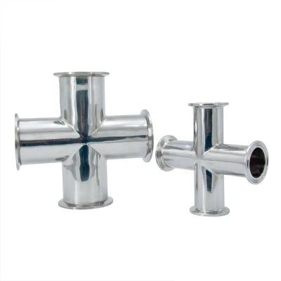Cina 1/4''-6'' Equal 3A DIN Sanitary Quick-Connect Cross 304 in acciaio inossidabile in vendita
