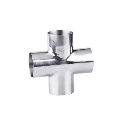 Cina Equal 304/316 Croce di saldatura in acciaio inossidabile con lucidatura dello specchio interno ed esterno SMS 3A in vendita