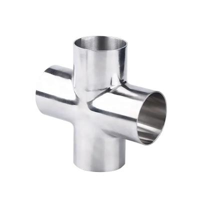 Cina Equal 304/316 Croce di saldatura in acciaio inossidabile con lucidatura dello specchio interno ed esterno SMS 3A in vendita