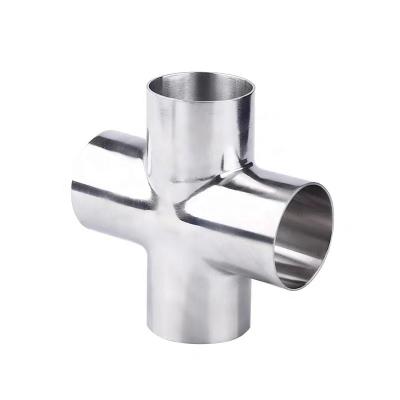 Cina Equal 304/316 Croce di saldatura in acciaio inossidabile con lucidatura dello specchio interno ed esterno SMS 3A in vendita