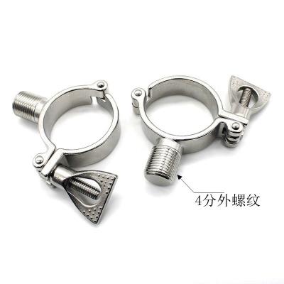 China Grampos de suporte de tubos de fio masculino de cabeça quadrada com conexão rápida à venda