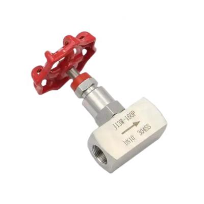 Cina Argento 304 316 in acciaio inossidabile J13W-160P Valvola dell'ago Valvola dell' ago con filo interno in vendita