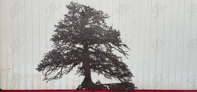 Plant Sculptures Contemporary Art Corten Steel Rusted Metal Garden Sculpture