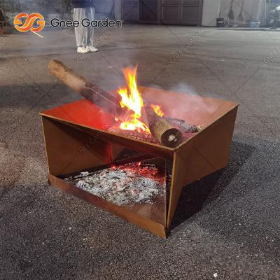 Cina Pozzo piegante del fuoco del nuovo di progettazione di Corten modello d'acciaio del metallo in vendita