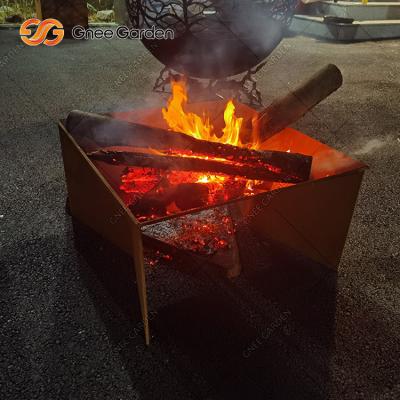 Cina Pozzo piegante del fuoco del nuovo di progettazione di Corten modello d'acciaio del metallo in vendita