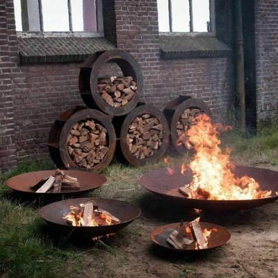 China Pozzo bruciante d'acciaio del fuoco di legno di metallo del patio per il giardino for sale
