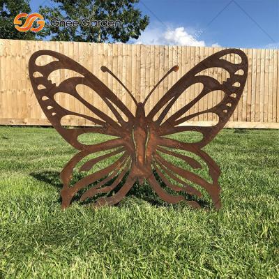 Cina Il laser di Art Landscape Corten Steel Ornaments del giardino ha tagliato le decorazioni animali del modello del metallo in vendita
