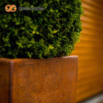 Cina Personalizzi i vasi da fiori d'acciaio all'aperto di Corten dei grandi vasi da fiori d'acciaio di Corten in vendita