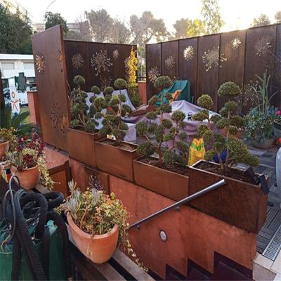 Cina Il laser dell'acciaio di Corten della decorazione del balcone ha tagliato gli schermi Prerusted della segretezza del metallo dei pannelli in vendita