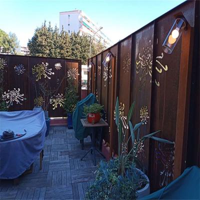 Cina Il laser dell'acciaio di Corten della decorazione del balcone ha tagliato gli schermi Prerusted della segretezza del metallo dei pannelli in vendita