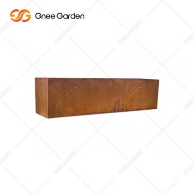 Cina Colori personalizzabili del giardino di Corten della piantatrice di dimensione quadrata d'acciaio esterna RAL della scatola in vendita