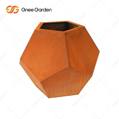 Cina Vaso d'acciaio decorativo della pianta di Corten delle piantatrici del giardino del ODM Corten dell'OEM antiusura in vendita