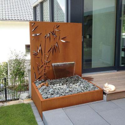 Cina la fontana d'acciaio rustica di 1500x1000x600mm Corten con il laser ha tagliato il pannello dello schermo in vendita