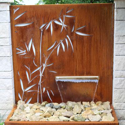 Cina la fontana d'acciaio rustica di 1500x1000x600mm Corten con il laser ha tagliato il pannello dello schermo in vendita