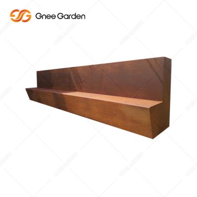 Cina Banco di parco del metallo di Rusty Red Outdoor Metal Furniture di benvenuto del ODM dell'OEM in vendita