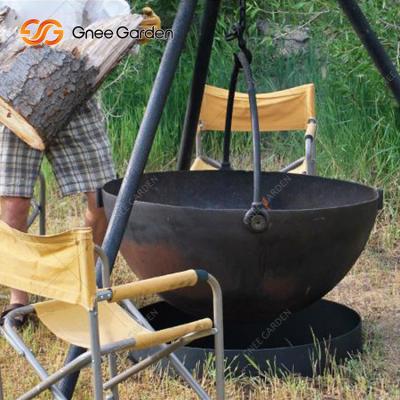 Cina Pozzo d'acciaio all'aperto 1000mm del fuoco di emisfero di Corten per il campeggio all'aperto in vendita