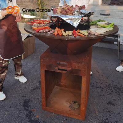 Cina Fuoco antico resistente di cottura all'aperto Pit Corten Metal Barbecue della griglia del BARBECUE in vendita