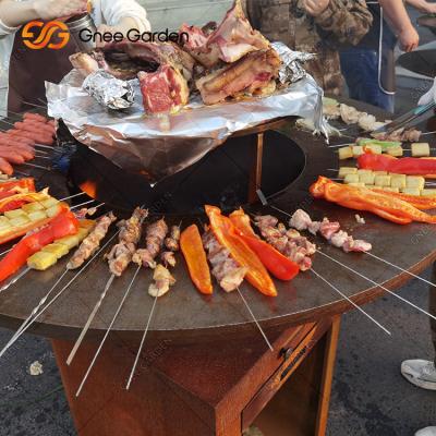 Cina Il giardino d'acciaio di Corten ARROSTISCE COL BARBECUE il pozzo antico di cottura all'aperto 31,5