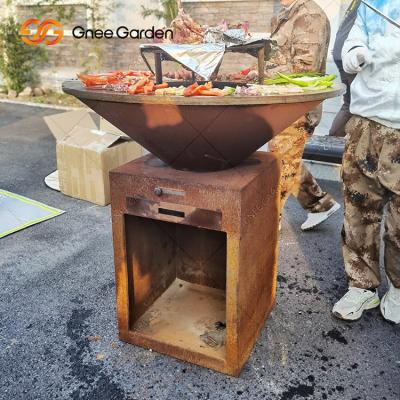 Cina Il giardino d'acciaio di Corten ARROSTISCE COL BARBECUE il pozzo antico di cottura all'aperto 31,5