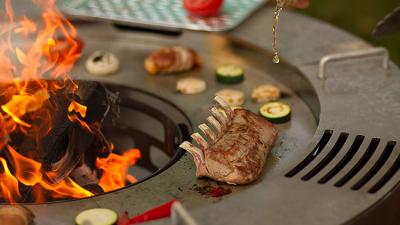 Cina Fuoco d'acciaio di cottura all'aperto Pit Rustic del giardino di Corten del braciere della griglia su ordinazione del barbecue in vendita