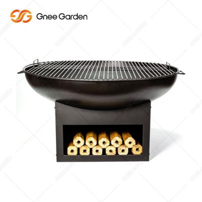 Cina Le griglie di cottura all'aperto Plancha del barbecue grigliano il fuoco d'acciaio Pit Black Colour di Corten in vendita