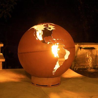 Cina Fuoco d'acciaio fatto a mano Pit Balls Custom Design Fire Pit Balls di Corten in vendita