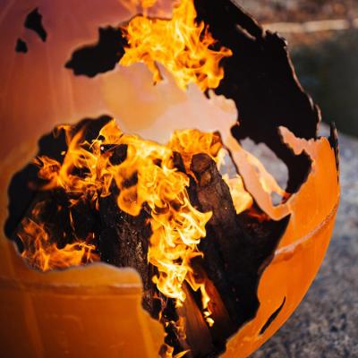 Cina Fuoco d'acciaio fatto a mano Pit Balls Custom Design Fire Pit Balls di Corten in vendita