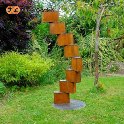 Cina Scultura d'acciaio all'aperto grande Rusty Metal Statues For Gardens di Corten in vendita