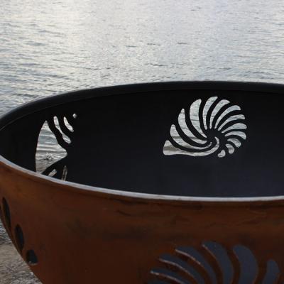 Cina Fuoco d'acciaio all'aperto Pit Round Black Pre Rusted di Corten in vendita