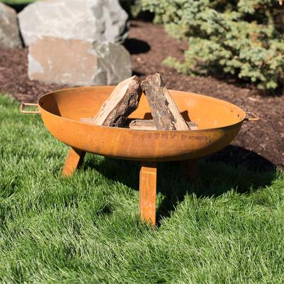 Cina Pozzo all'aperto d'acciaio del fuoco di legno di Corten Rusty Metal Fire Pit Outdoor del giardino di Gnee in vendita