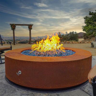 Cina fuoco d'acciaio pre arrugginito Pit Round Outside Garden di 900mm Corten in vendita