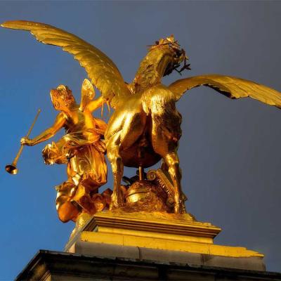 Cina La resina elabora la scultura bronzea all'aperto, ODM dell'OEM spesso d'ottone della scultura 5mm del cavallo in vendita