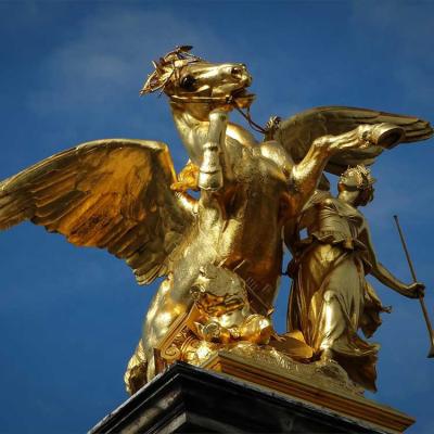 Cina Norma all'aperto decorativa bronzea gigante di TUV della scultura del cavallo del metallo in vendita