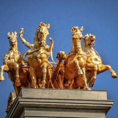 Cina Norma all'aperto decorativa bronzea gigante di TUV della scultura del cavallo del metallo in vendita