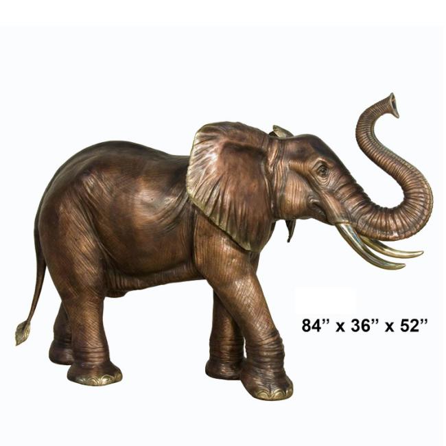 Scultura domestica fondente bronzea su ordinazione dell'elefante del metallo della decorazione della scultura