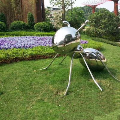 Cina Decorazione all'aperto della scultura rispecchiata tema animale 2m di acciaio inossidabile in vendita