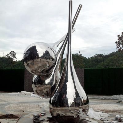 Cina Creativo all'aperto della sfera 304 della scultura moderna ovale di acciaio inossidabile in vendita