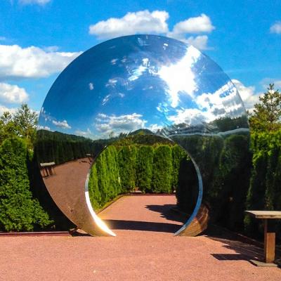 Cina La scultura di acciaio inossidabile di Moongate ha rispecchiato la norma del CE della scultura del giardino in vendita