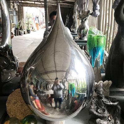Cina Creativo all'aperto della sfera 304 della scultura moderna ovale di acciaio inossidabile in vendita