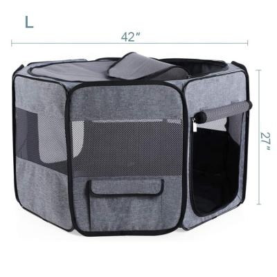 Cina il recinto impermeabile 1.2kg del box del cane del PVC 600D piega la penna del cucciolo in vendita