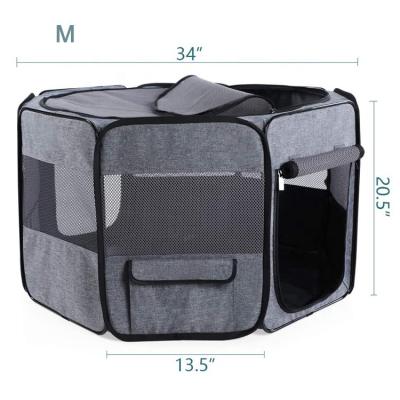 Cina il recinto impermeabile 1.2kg del box del cane del PVC 600D piega la penna del cucciolo in vendita