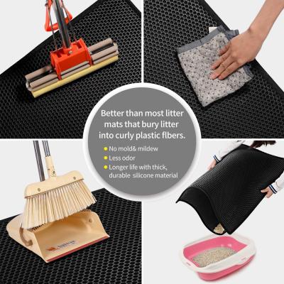 China Capa doble Cat Litter Mat de la PU de la estera los 60cm impermeable plegable del animal doméstico en venta