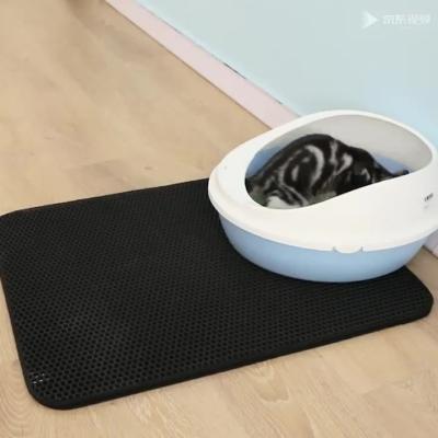 Cina cuscinetto di Mat EVA Double Layer Cat Litter della lettiera del buco nero di 75cm in vendita